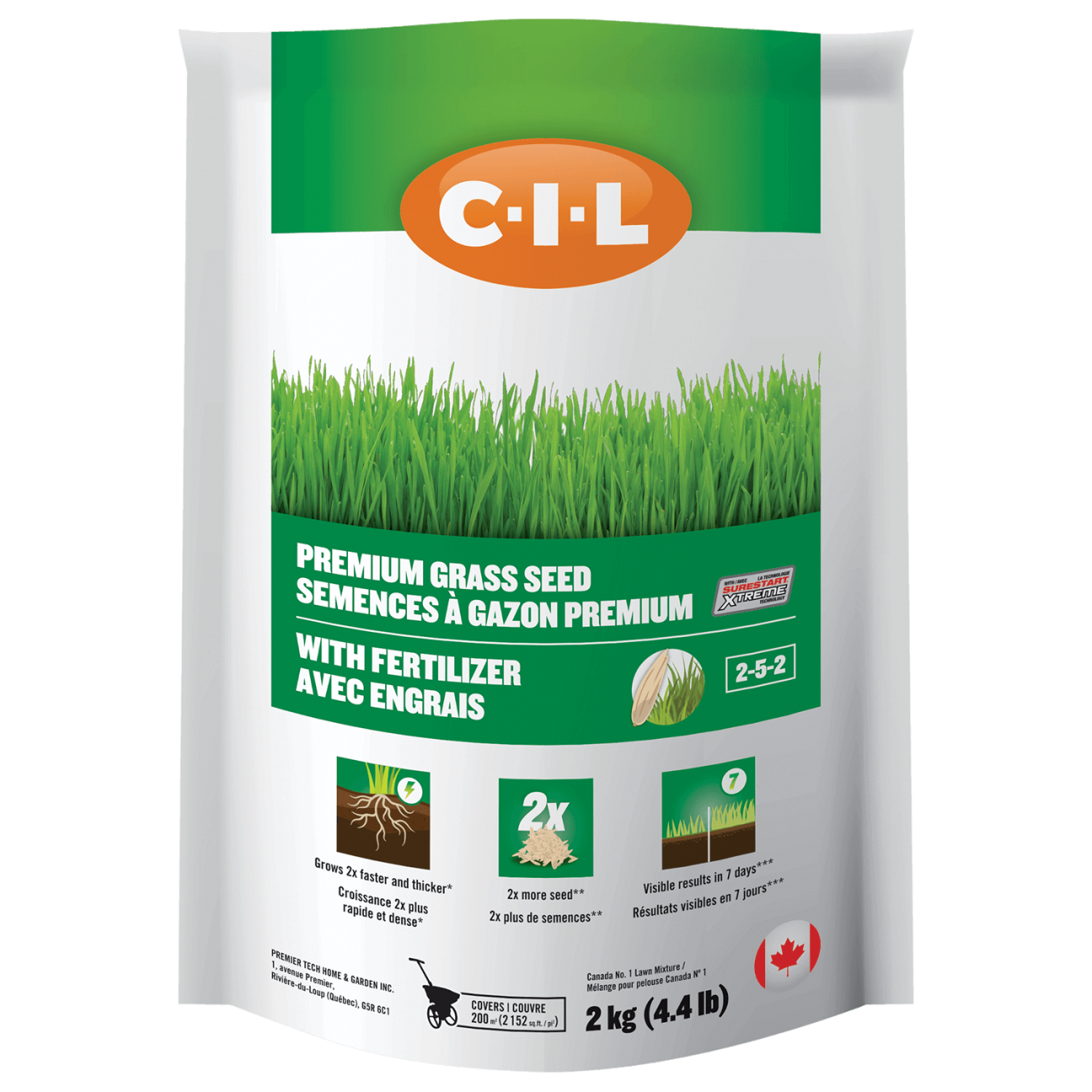 C I L® Premium Grass Seed With Fertilizer 2 5 2 C I L® Lawn And Garden